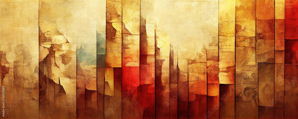 Abstract old brown paper as vintage wallpaper background (Generative AI ...