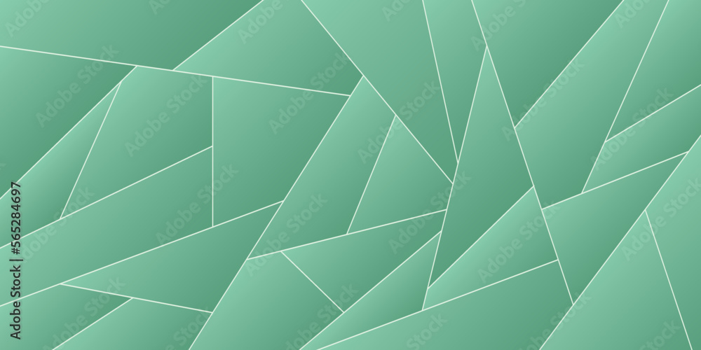 vector illustration of abstract background with green lines and ...