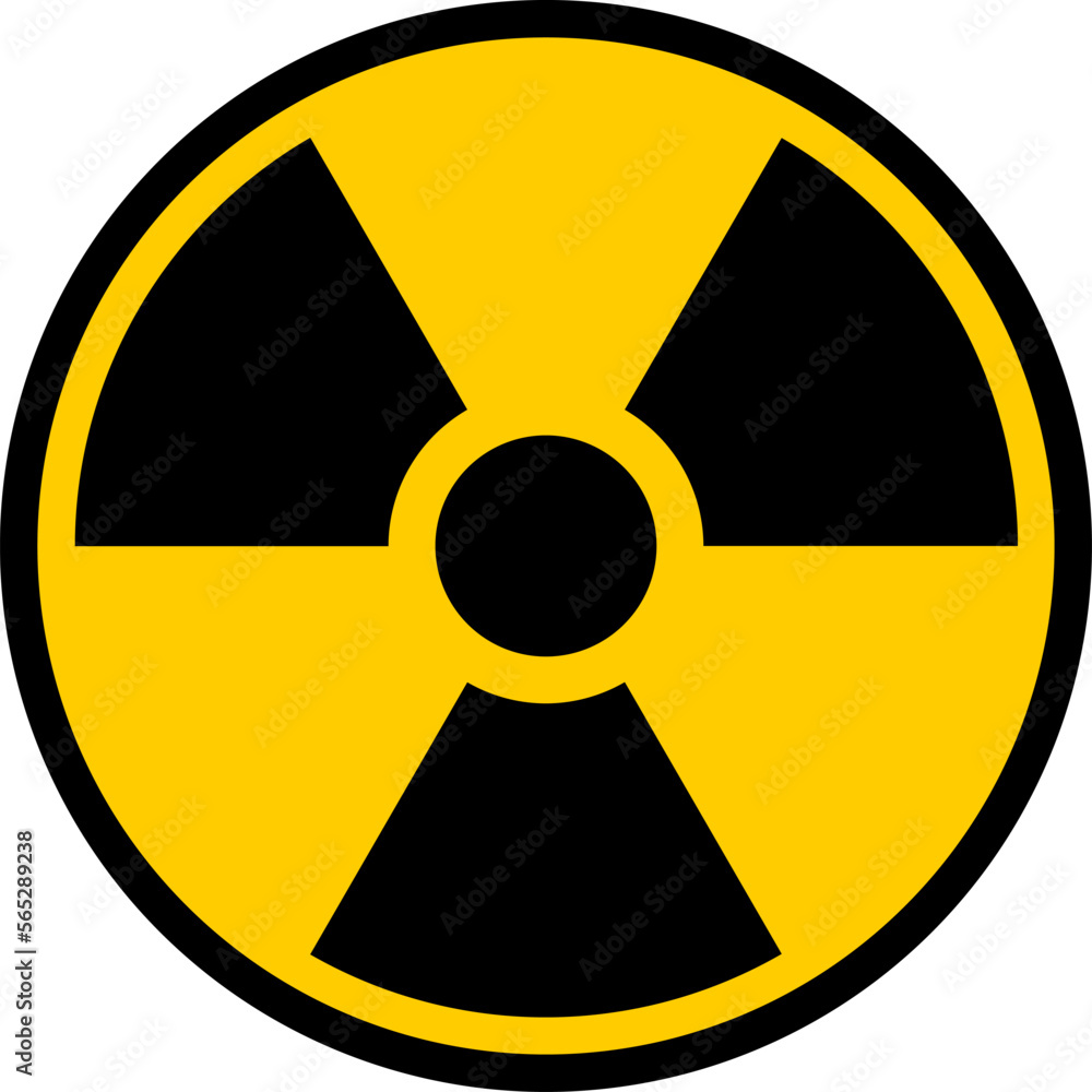 Nuclear Hazard Ionizing Radiation Trefoil Danger Symbol. Vector Image ...
