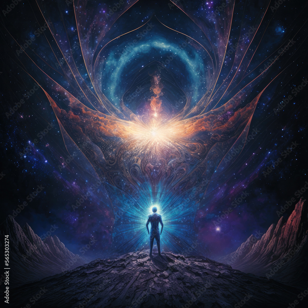 Spiritual Guidance, Universal Imagery Beautiful Universe Generative AI ...