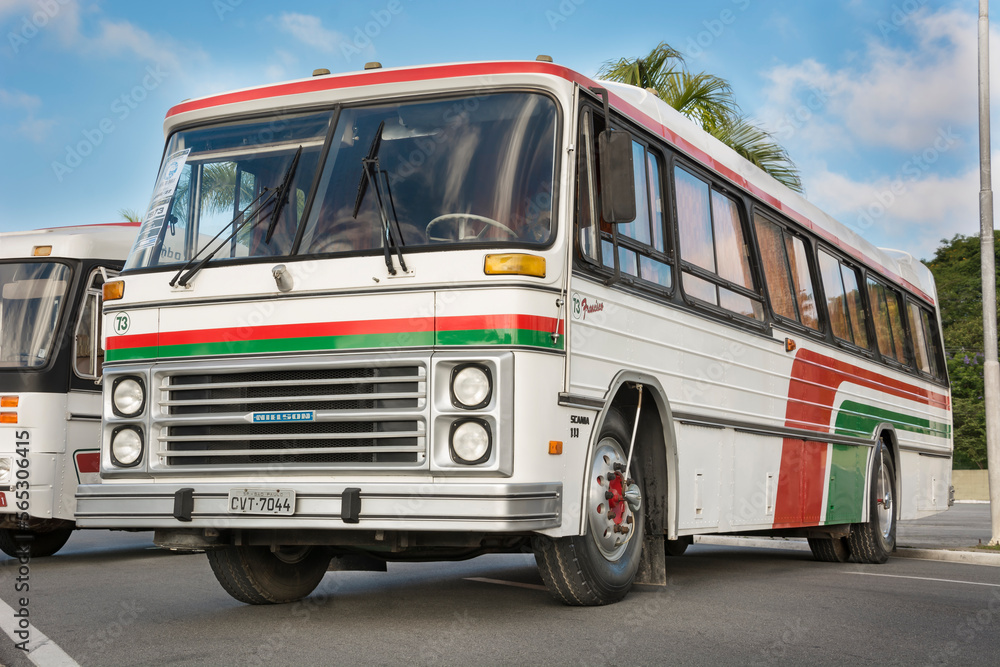 Bus vehicle Nielson Diplomata 74 Scania B111 1973 on display at Bus ...