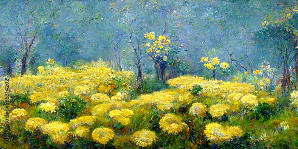 flowers paintings monet painting claude impressionism paint landscape ...