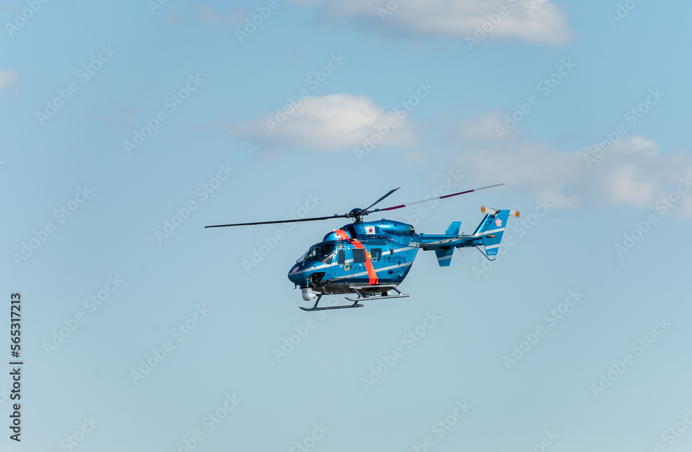JA6815 Helicopter Chiba Prefectural Police Aviation Unit Landing in ...