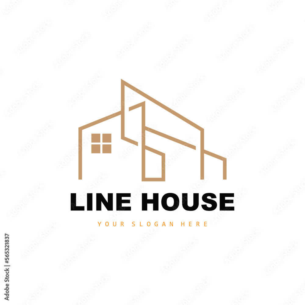 House Logo, Building Furniture Design, Construction Vector, Property ...