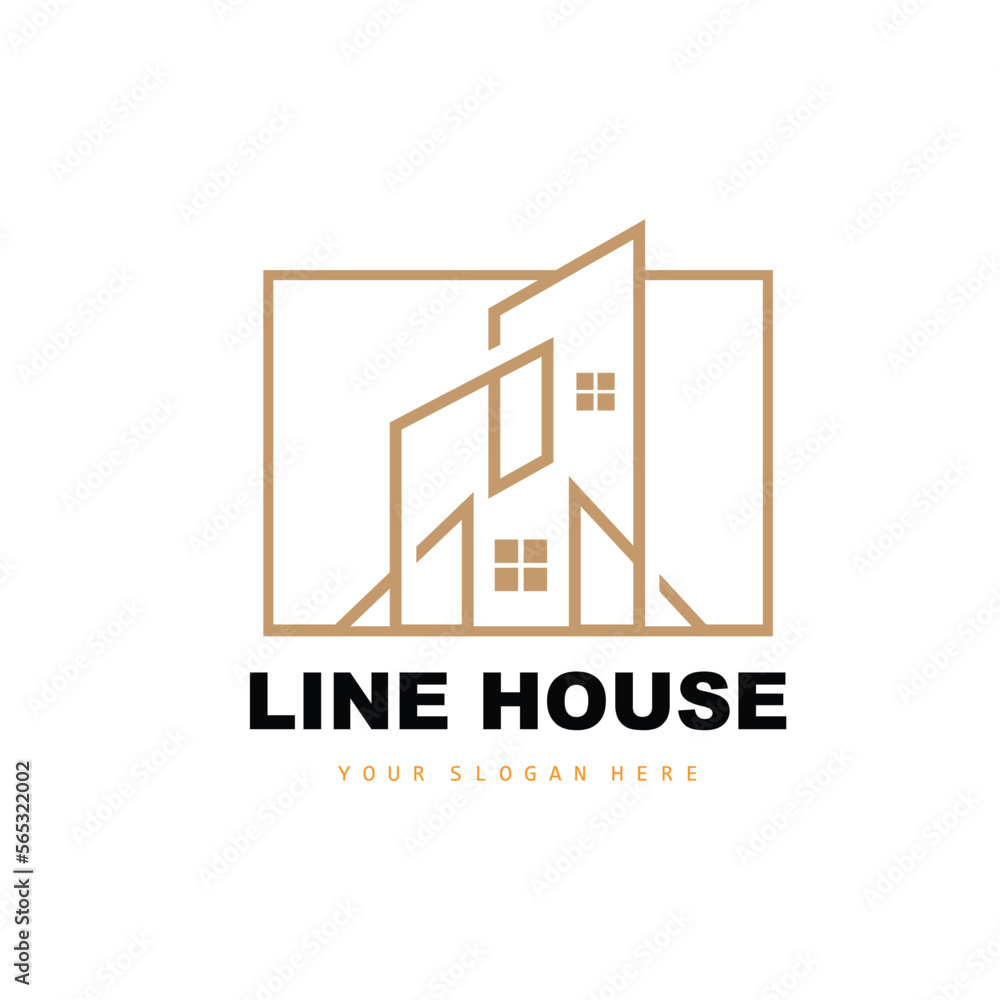 House Logo, Building Furniture Design, Construction Vector, Property ...