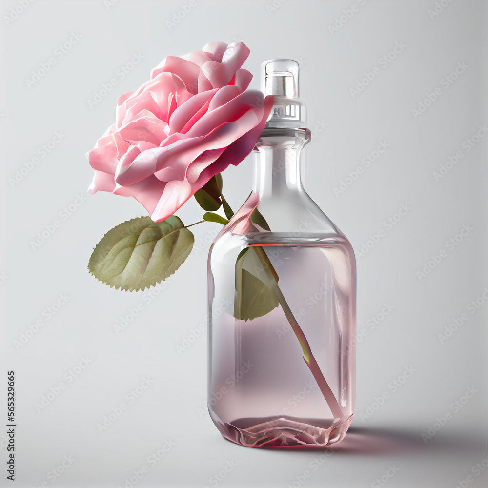 Rose water | Rosewater | Rose water with rose flower | Rose water in ...