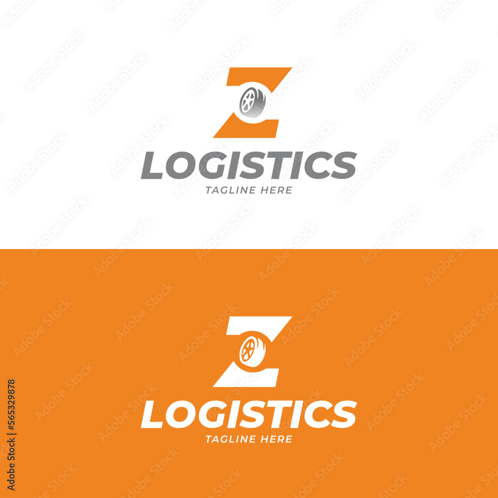 Letter Z logistics company logo design template Stock Vector | Adobe Stock