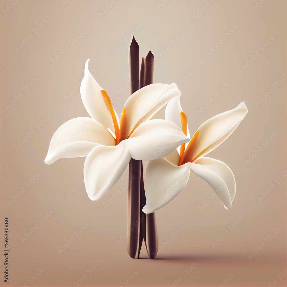Vanilla sticks with vanilla flowers | Vanilla | Vanilla extract ...
