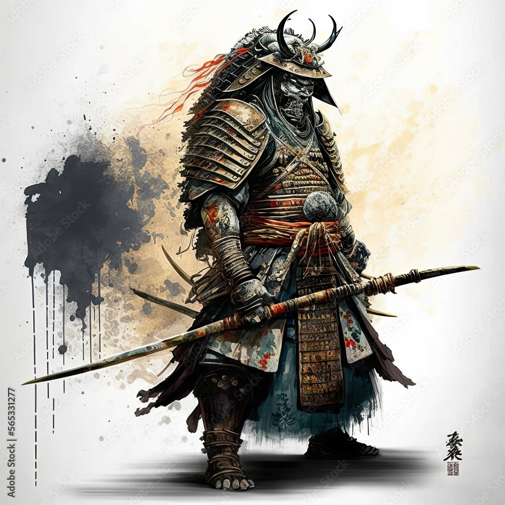 Samurai. Ancient. Traditional Japanese. Generative AI Stock ...