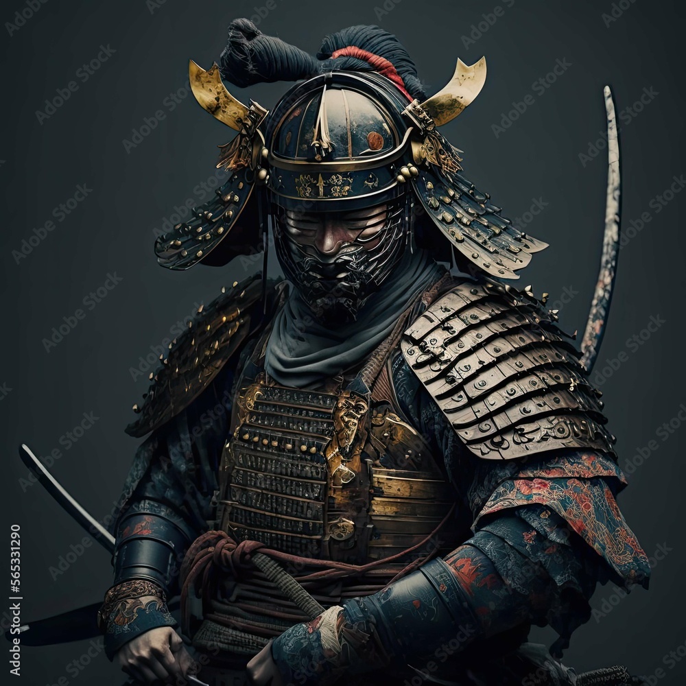 Samurai. Ancient. Traditional Japanese. Generative AI Stock ...