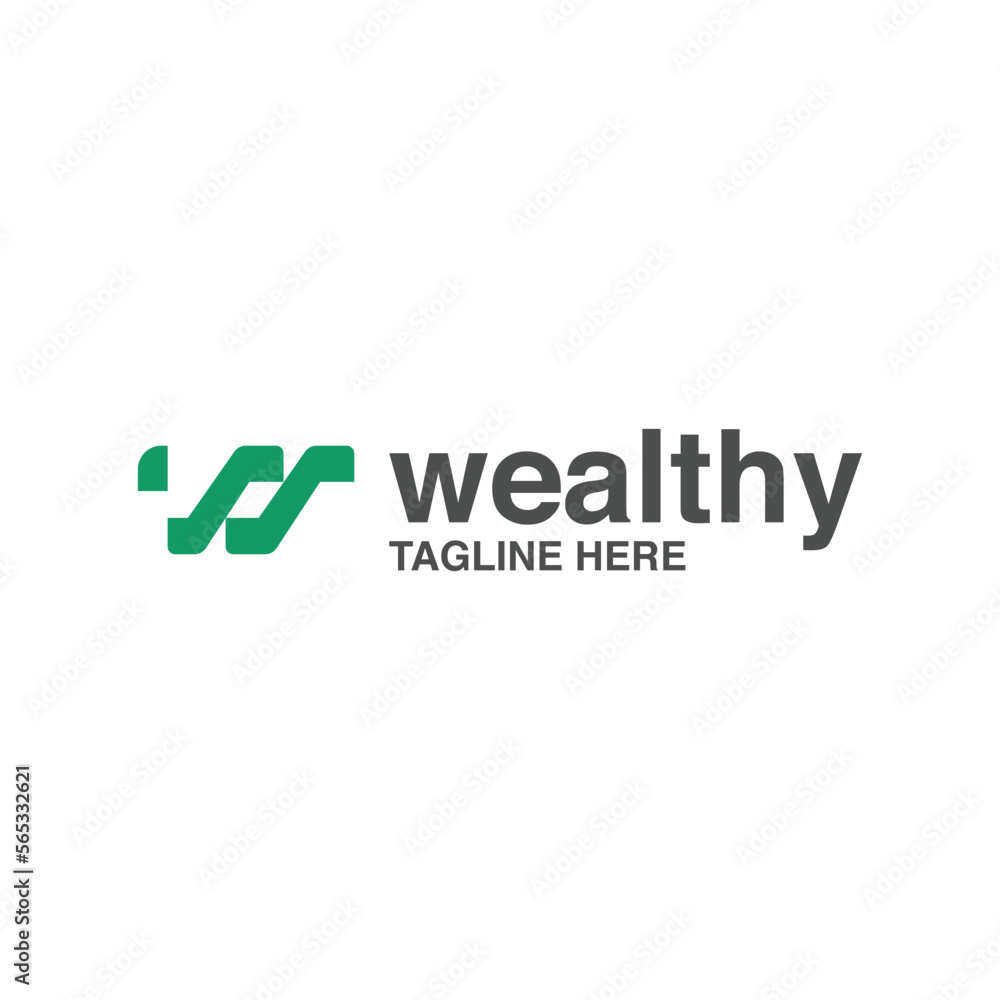 Abstract W letter health logo dsign Stock Vector | Adobe Stock
