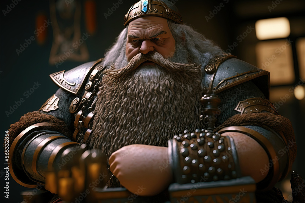 Dwarf fortress illustration, 3d voxel graphic render. Ai Generated ...