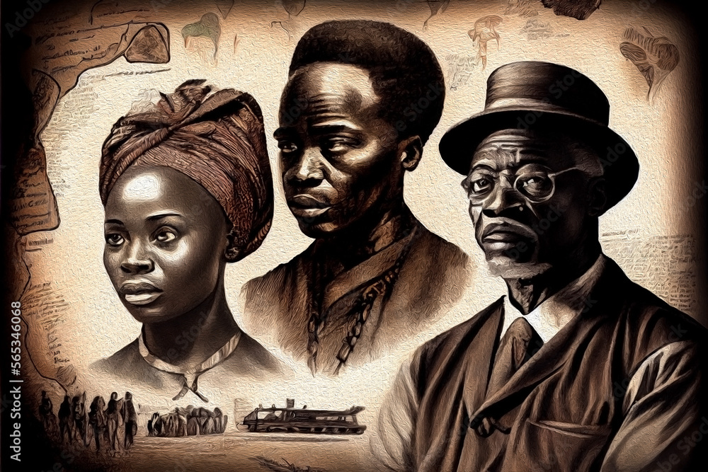 African history and tradition art illustration, Africa artwork, black ...