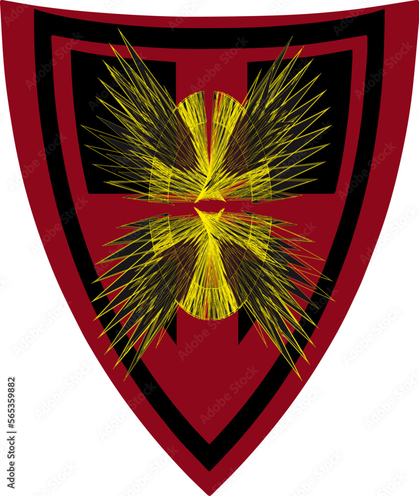 Butterfly, necromancer. Coat of arms, emblem, shield, tattoo design ...