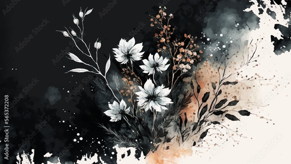 Delicate floral watercolor pattern, floral pattern for textile and ...