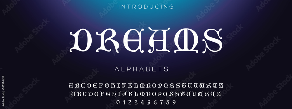 DREAMS Minimal luxury typo Font and Modern tech Typography urban style ...