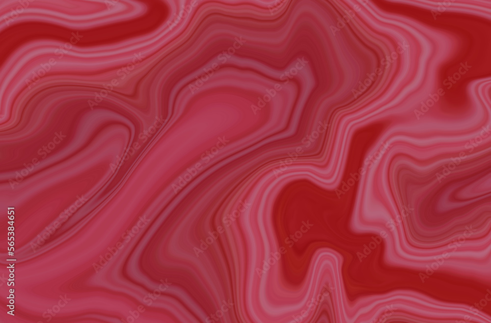 Red silk background with red swirl wave lines, acrylic ink effect red ...