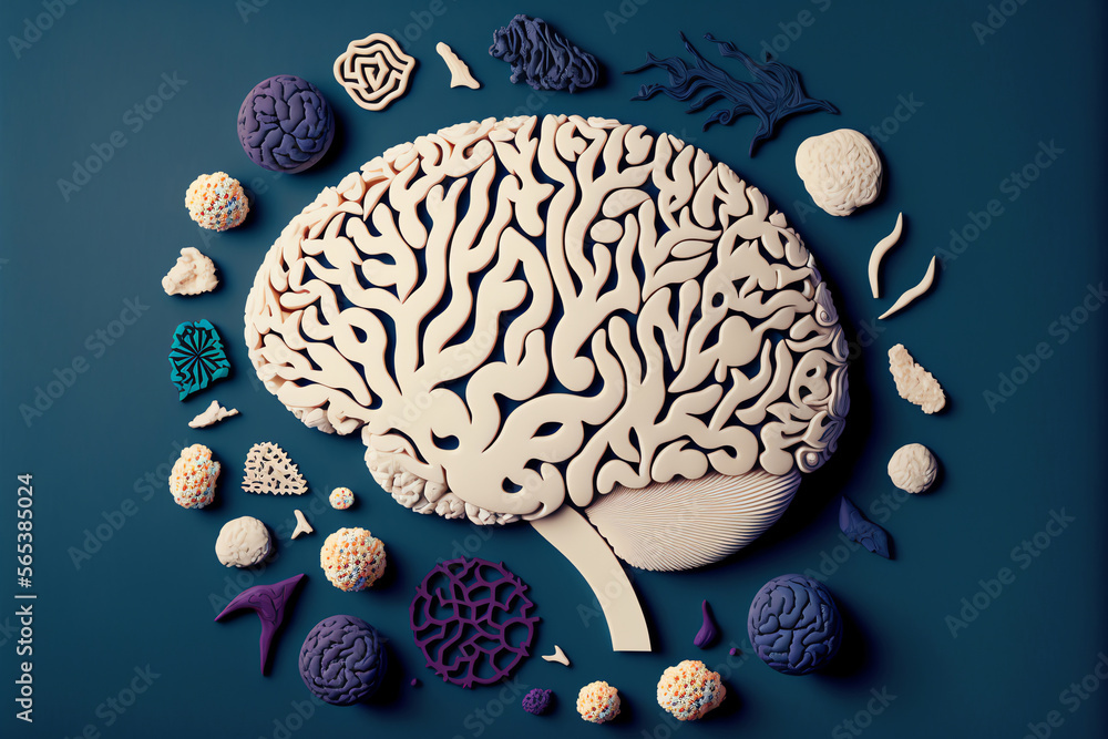 Brain Illustration Texture