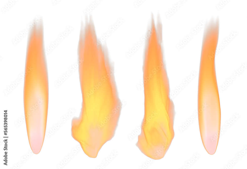 Candle Flame isolated transparent background 3D render Stock ...