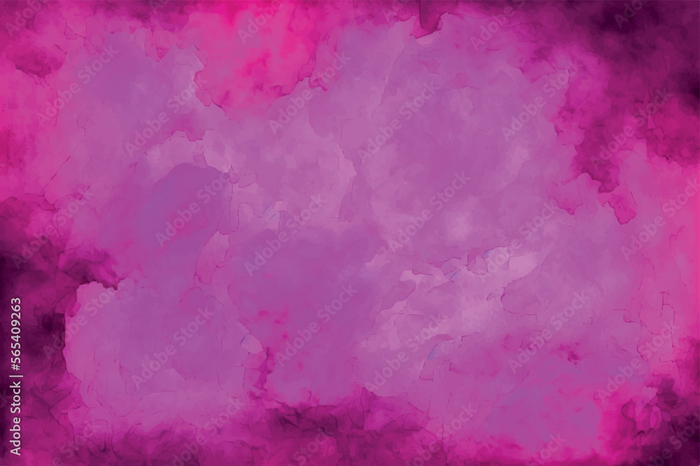 Watercolor Background. Vivid Magenta Pantone. Backdrop with aquarelle ...