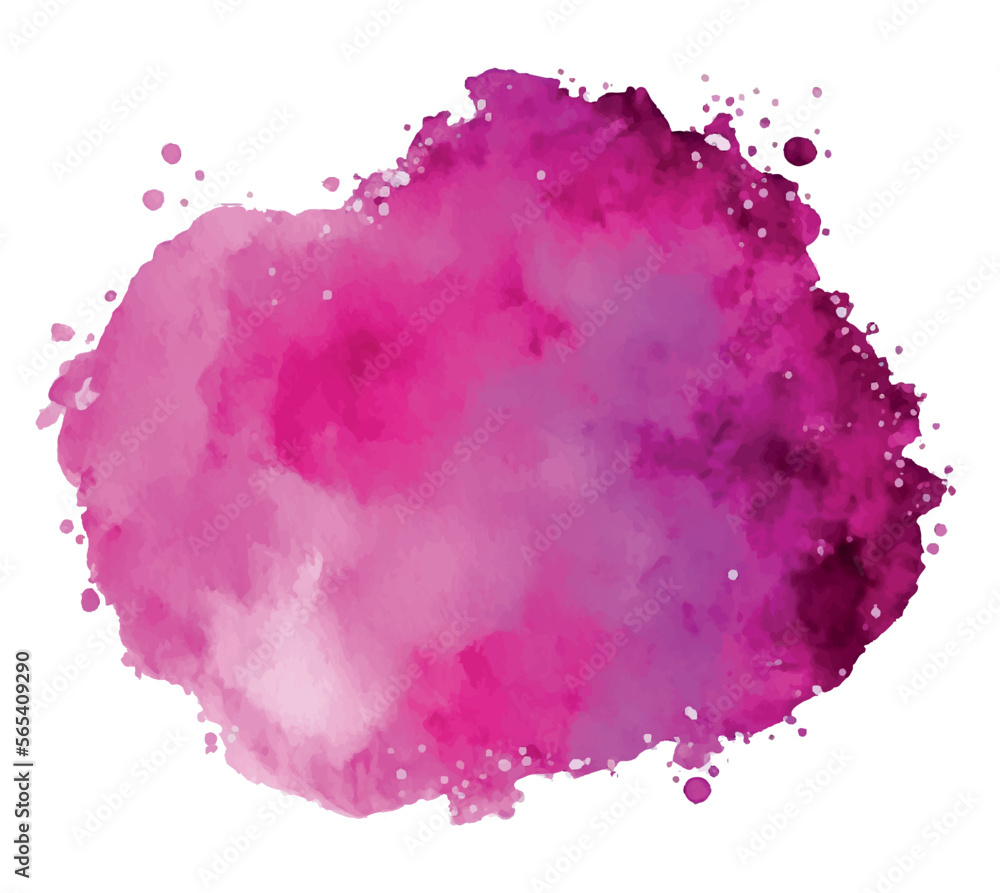Watercolor vivid Magenta background. Backdrop with aquarelle effect ...