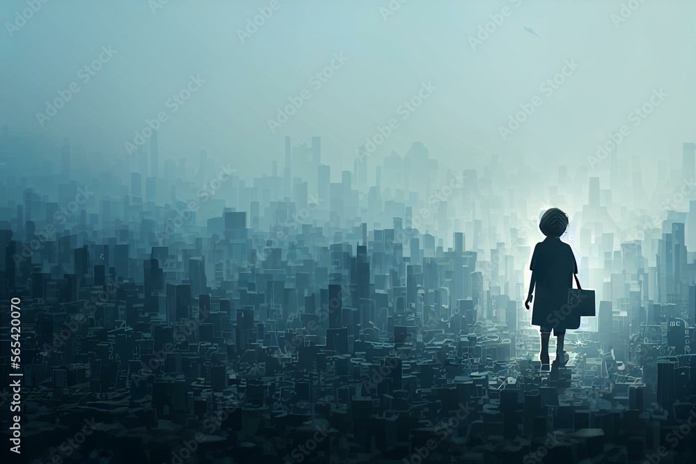 ภาพประกอบสต็อก Sociology as study about social causes of behavior tiny ...