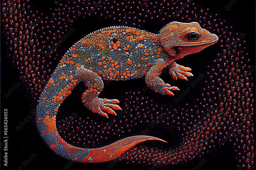 Pointillism Aboriginal Art ilustração do Stock | Adobe Stock