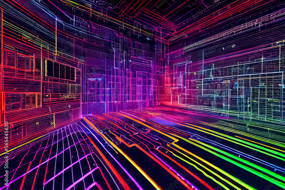 cyber lines , data flow ambient, data flow lines, technology, data flow ...
