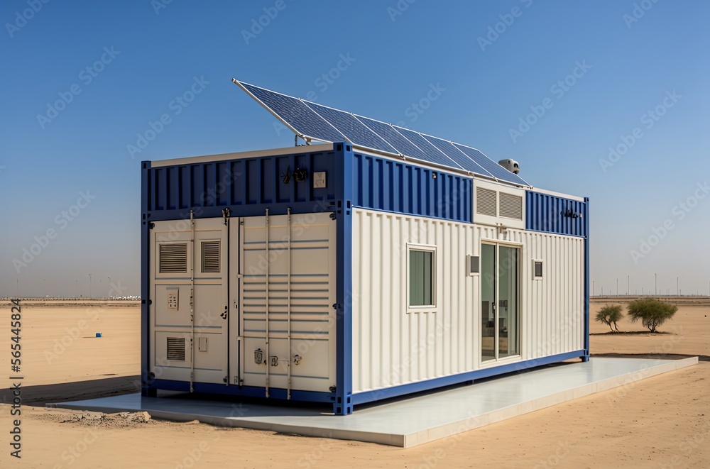 modern industry exterior style house made from converted shipping ...