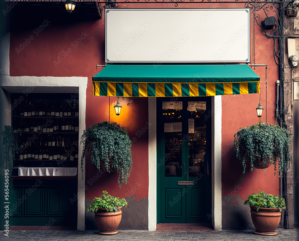 Italian Coffee Shop Exterior