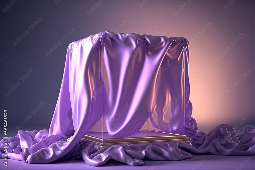 Scene from a product presentation, including see-through fabric in the ...