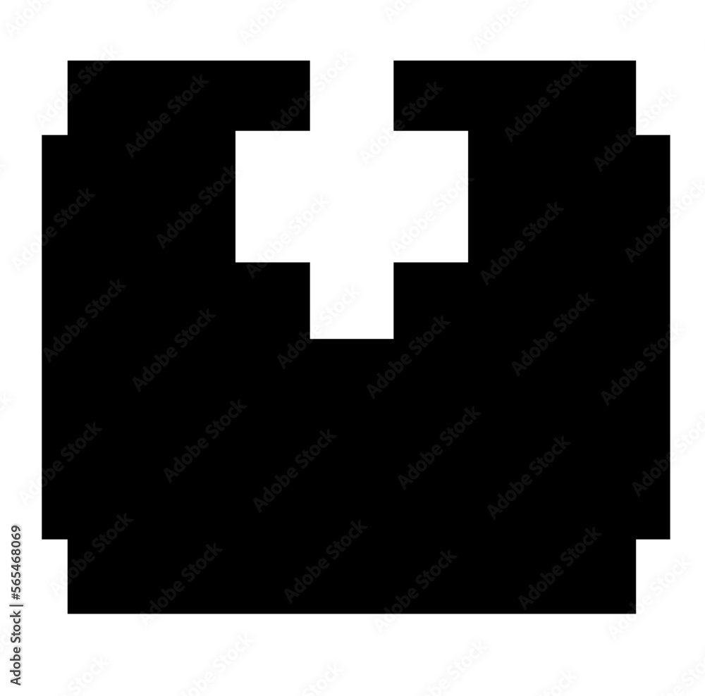 Blocky Retro Bitmap Themed Arcade Gamer Mono Letter Fonts Stock Vector ...