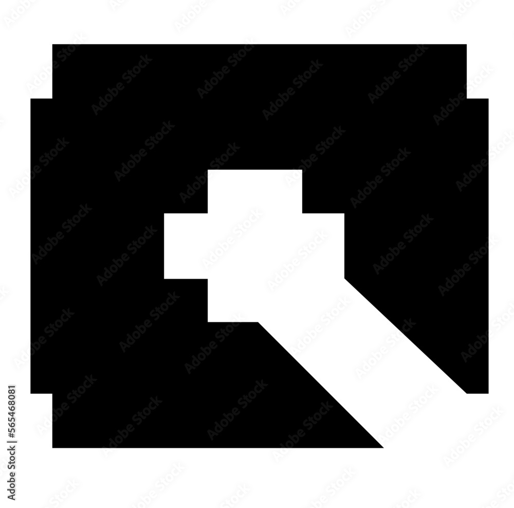 Blocky Retro Bitmap Themed Arcade Gamer Mono Letter Fonts Stock Vector ...