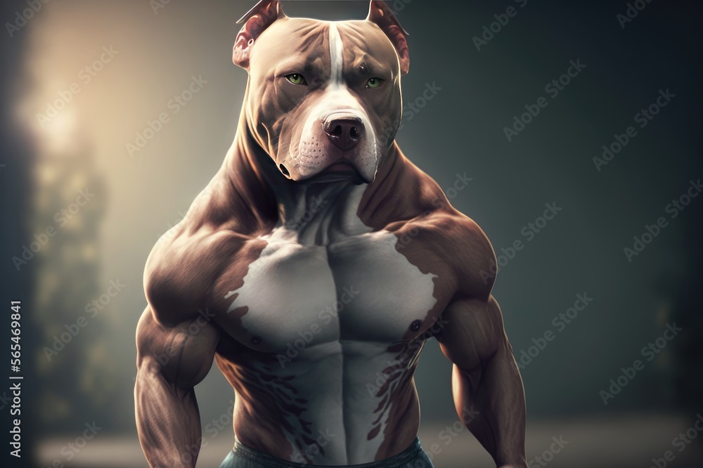 The Incredible Merging of Human and Animal An Illustration of a Muscle ...