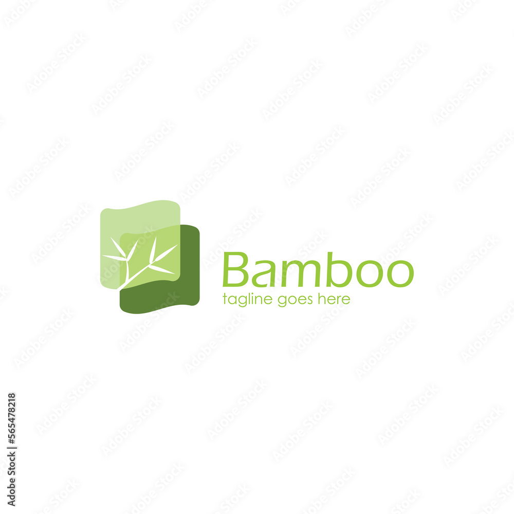 Bamboo Logo Design Template with letter B and bamboo icon. Perfect for ...