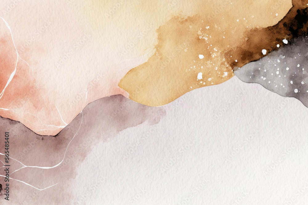 Abstract watercolor background. Watercolor texture in neutral colors ...