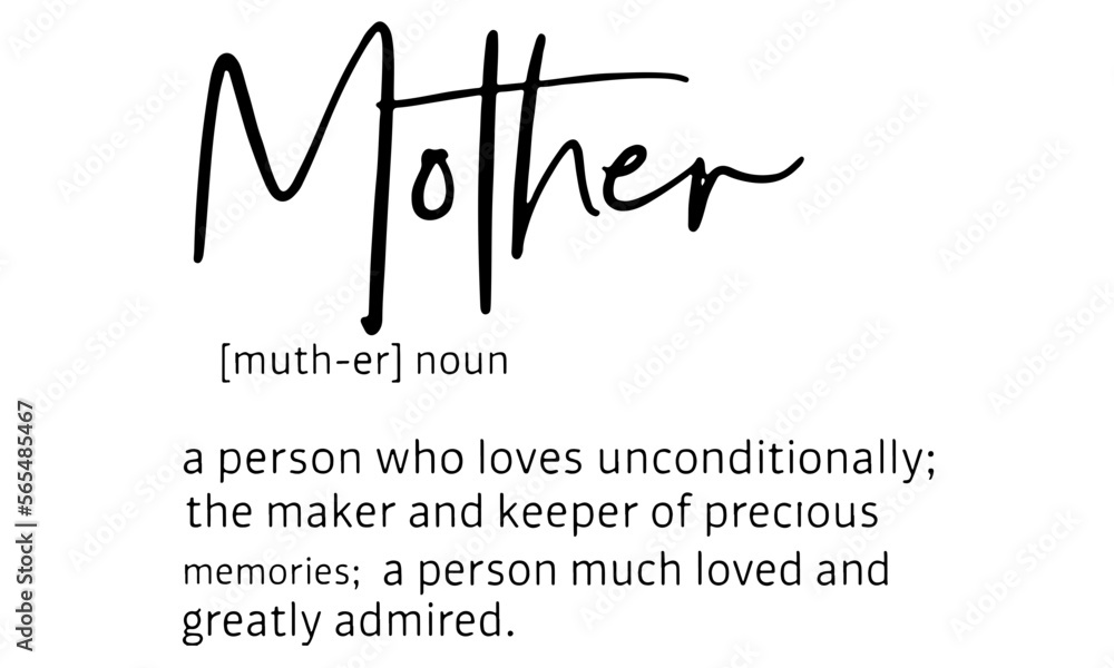 Mother Definition SVG, Mothers Day SVG, Mom shirts SVG, Gift for Mom ...
