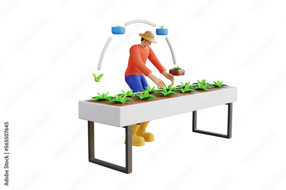 Plant tissue culture process 3D Illustration Stock Illustration | Adobe ...