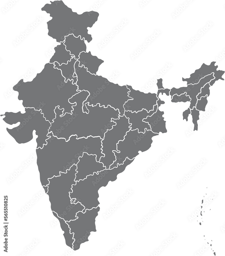 doodle freehand drawing of india map. Stock Illustration | Adobe Stock