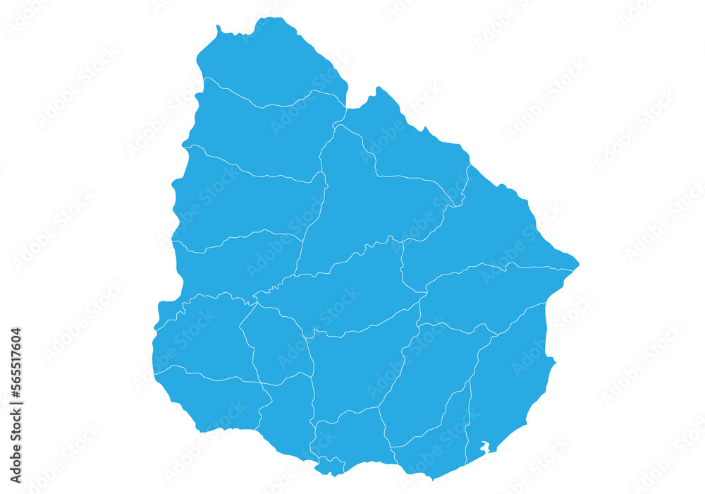 uruguay map. High detailed blue map of uruguay on PNG transparent ...