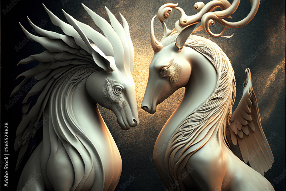 ai generated illustration illustrations of two inter dimensional ...