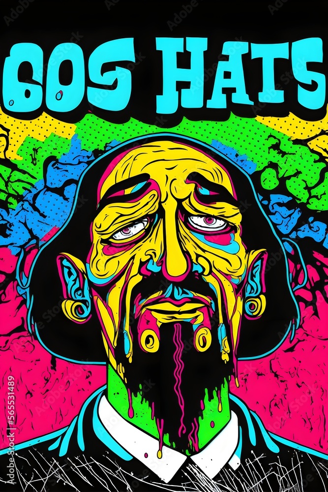 god hates ugly with vlad abstract art ipop art vector no letters or ...