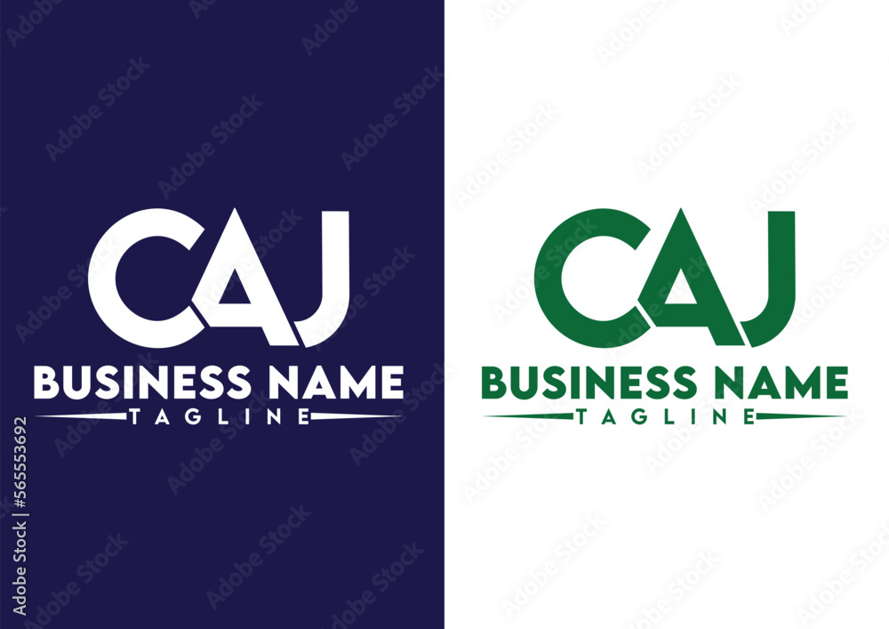 Letter CAJ logo design vector template, CAJ logo Stock Vector | Adobe Stock