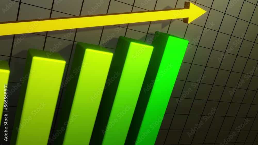 Vidéo Stock Graphic 3D motion and animation footage of arrow heading of ...