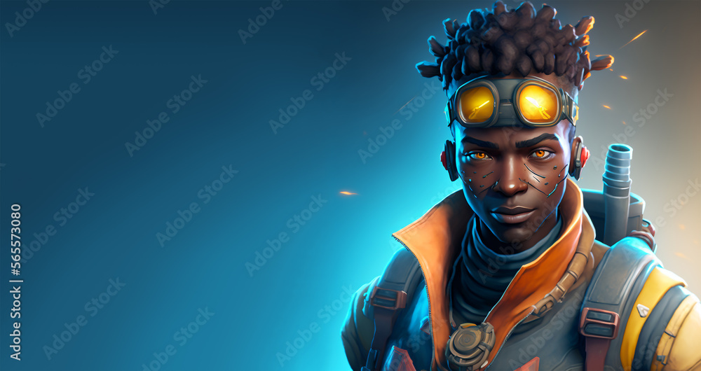 Stylized game character design Stock Illustration | Adobe Stock