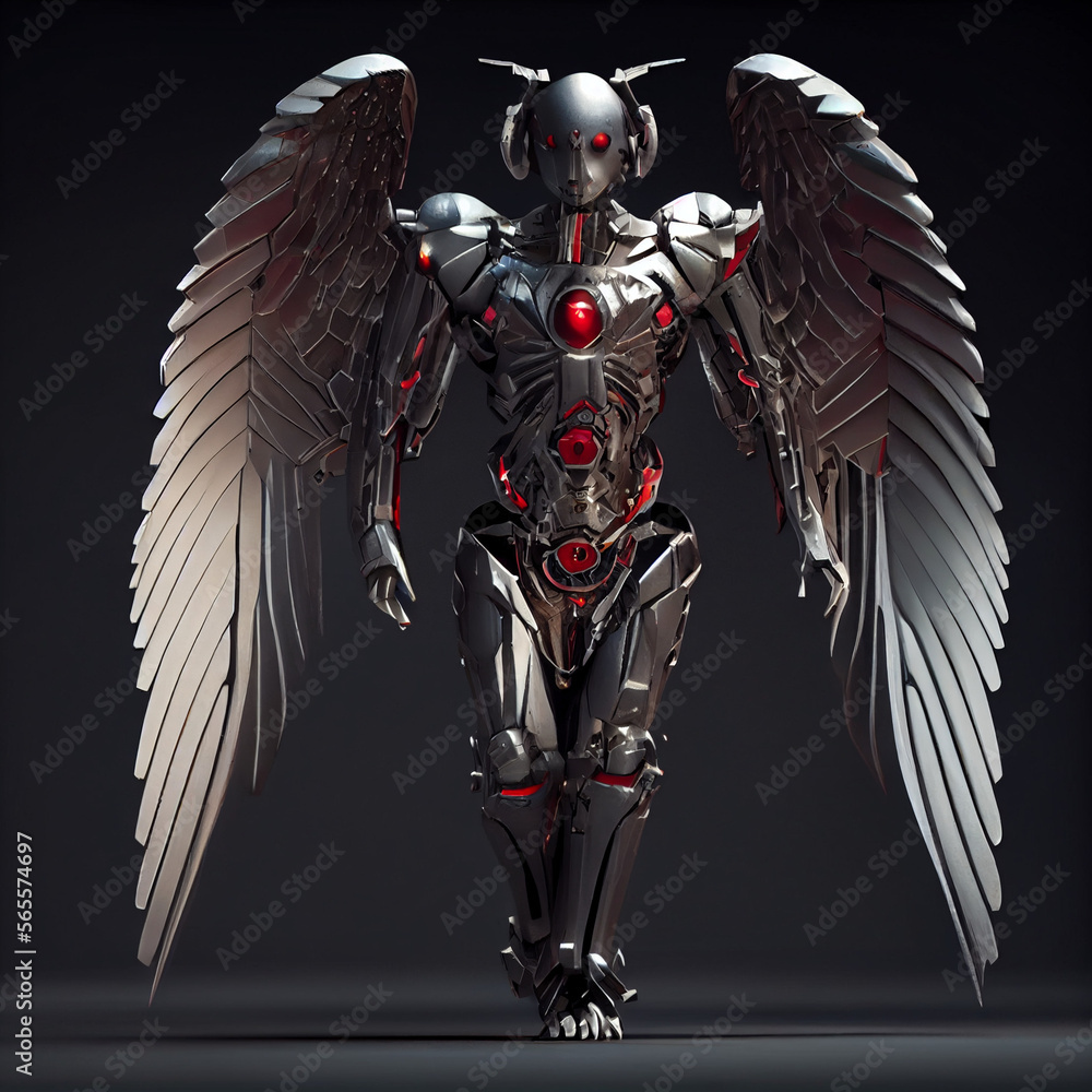 ROBOT ANGEL ANJO ROBÔ 2 criado com ferramentas de inteligência ...