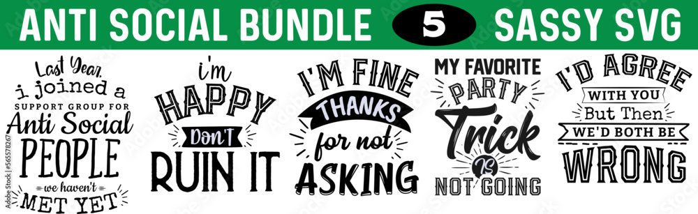 Anti-Social SVG Bundle - Perfect for Introverts - Hand-Drawn Vector ... Anti-Social SVG Bundle - Perfect for Introverts - Hand-Drawn Vector ...