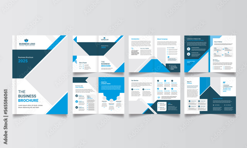 Corporate business presentation backgrounds design template and page ...