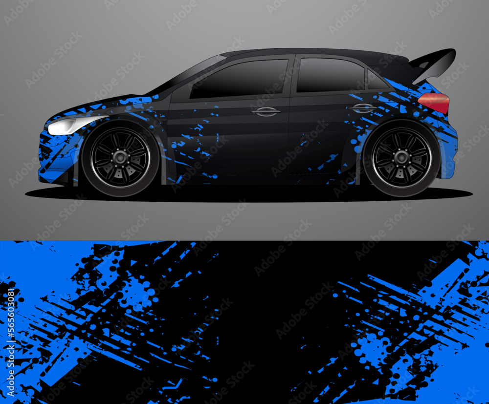 car wrap vector designs with abstract grunge background for vehicle ...