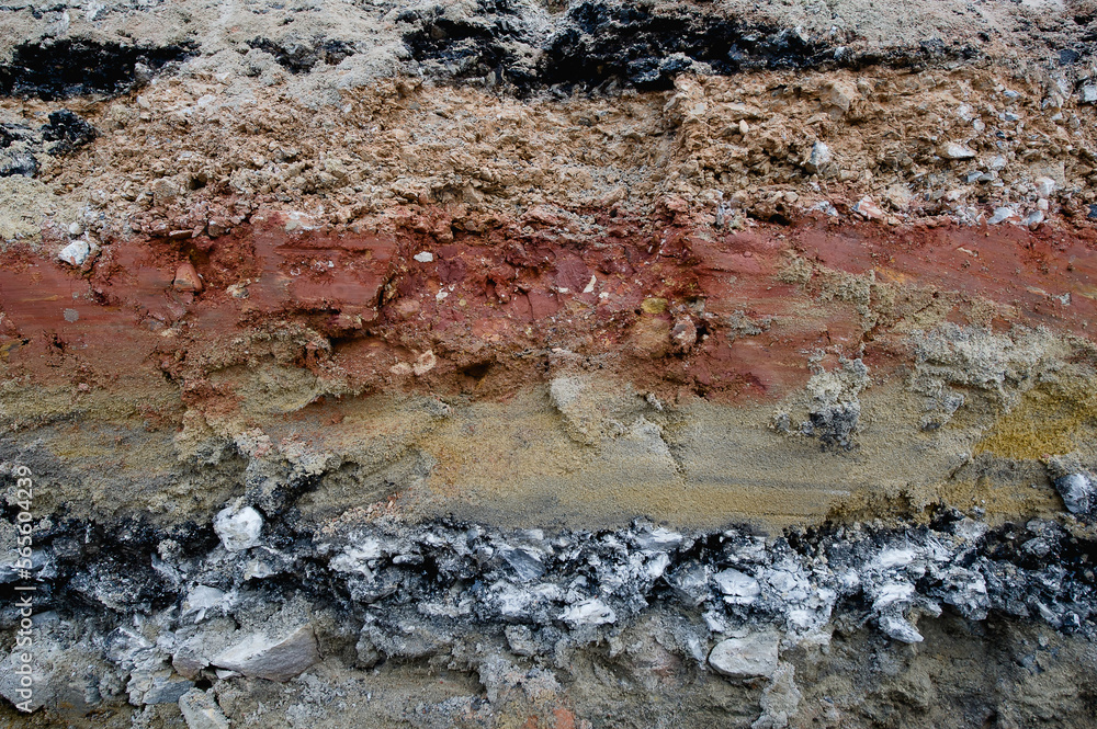 Red earth red lateritic soil represent the surface background and ...